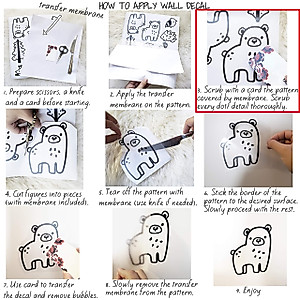 The Boho Design Lines Hand Drawn Decals Peel and Stick for Kids, Baby Bedroom Nursery and Living Room. 48 Sets of Three Stripes Each (144 pcs.) Adhesive Vinyl Wall Stickers Decor (Grey)