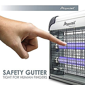 Aspectek 20W Electric Indoor Bug Zapper, Mosquito, Moth, Wasp, Insect Killer, Fly Zapper, Bug Lamp Light for Home, Restaurant, Office Use with Protection Mesh Film. Efficient & Effective