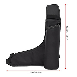 Honio Oxygen Bag, Oxygen Bottle Bag Portable Black Waterproof for Underwater Activity (S408)