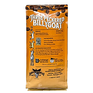 Raven's Brew Coffee High Caffeine Coffee Dark Roast Whole Bean – Three Peckered Billy Goat 2-pack of 12oz