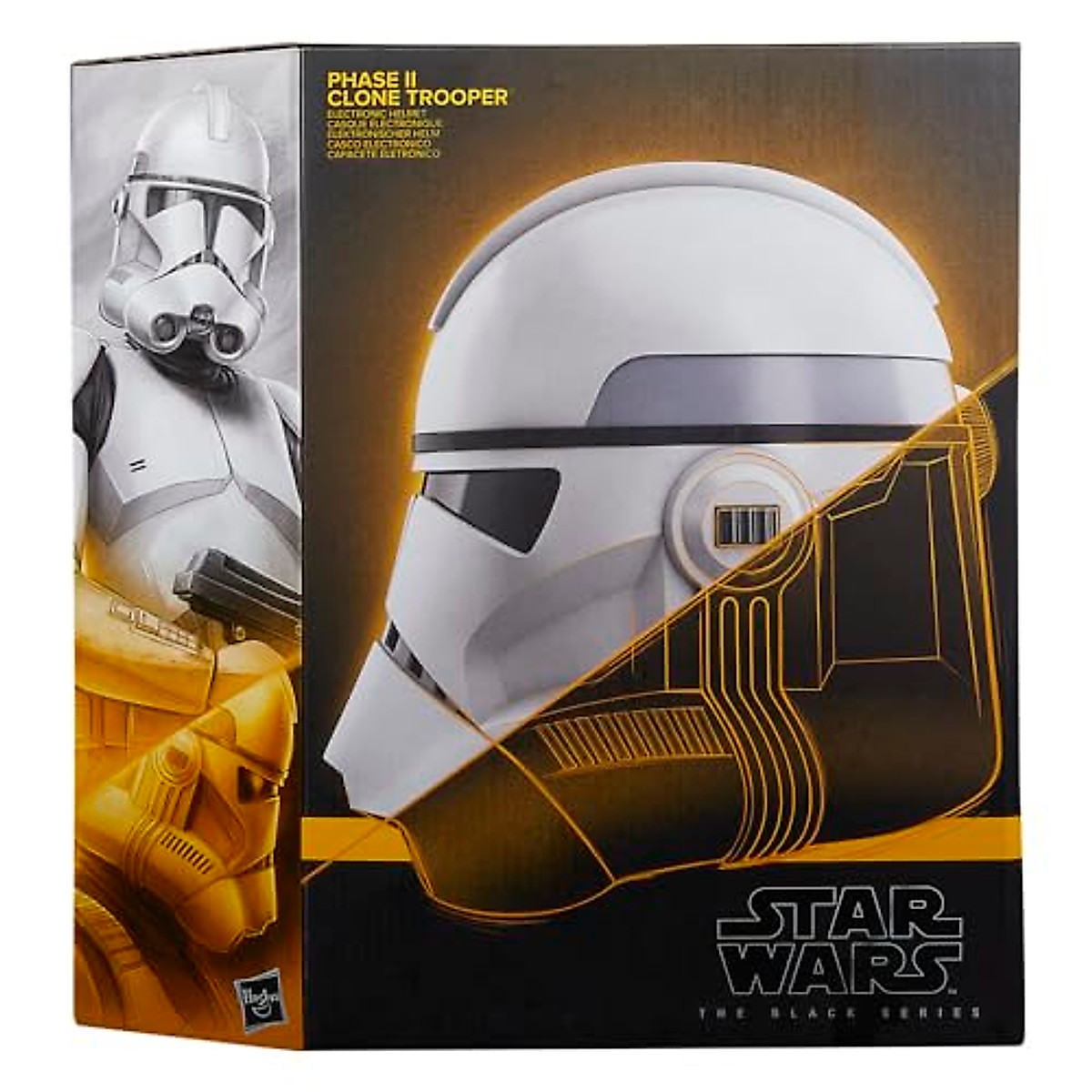 Star Wars The Black Series Phase II Clone Trooper Premium Electronic Helmet, The Clone Wars Roleplay Collectible, Kids Ages 14 and Up