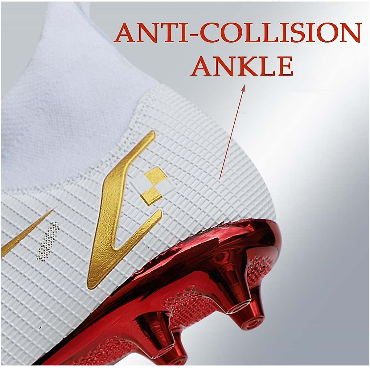 HESBITEUL Soccer Shoes Kids Boys FG Cleats/TF Professional Training Girls Football Shoes for Men