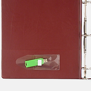 StoreSMART® - USB Flash Drive Holders- Peel & Stick Strip & Resealable Flap - 25-Pack - TL10252-25