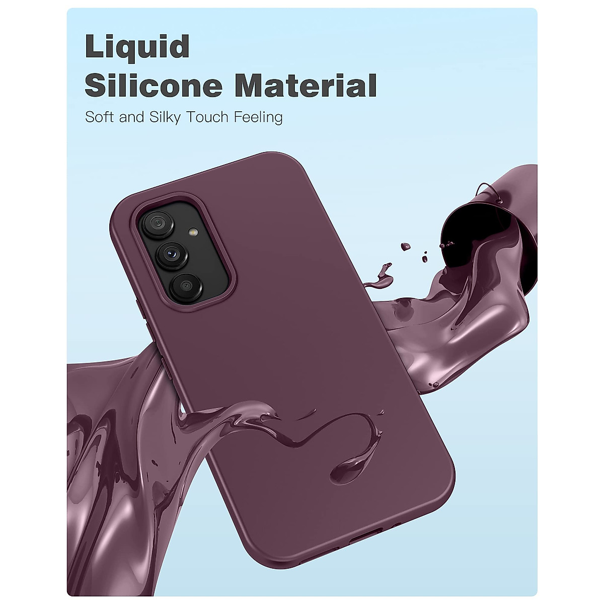 FNTCASE for Samsung Galaxy A54 5g Case: Clear Shockproof Protective Silicone Phone Cases - Slim Full Protection Cell Phones Cover with Screen Protector - Dual Layer Rugged Cell Covers