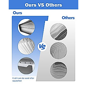 Cesil Expanding File Folders, Accordian File Organizer 13 Pockets File Organizer Accordion File Holder with Elastic Buckles Closure, A4 Paper Document Organizer for Home School Office