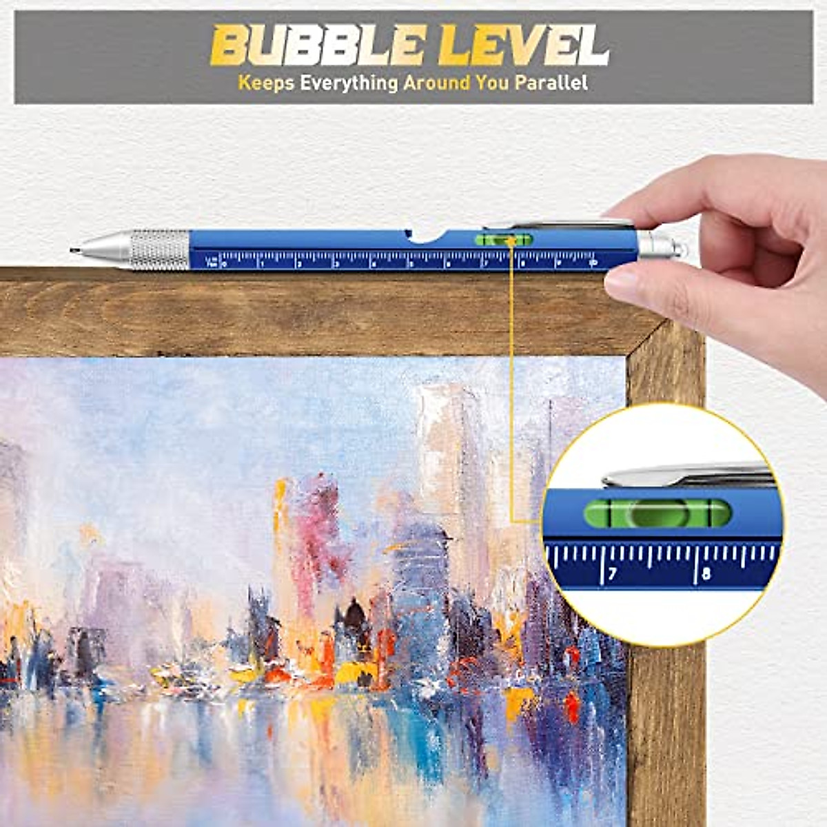 GLOPUS Dad Gifts from Daughter, 9 In 1 Multitool Pen, Father's Day Gifts for Dad, Birthday Gifts for Men Gifts, Boyfriend Gifts for Grandpa, Cool Gadgets for Men, Gifts for Men Who Have Everything