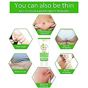 Hot Cream 2 Pack, Cellulite Slimming & Firming Cream, Body Fat Burning Massage Gel for Shaping Waist, Abdomen and Buttocks