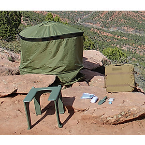 InstaPrivy Complete Portable Toilet Kit! Super Compact and Lightweight (just 7lbs). Simple set up takes just a few seconds so you will use it all the time. Perfect for all outdoor adventures!