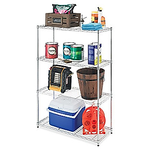 Whitmor Supreme 4 Tier Chrome Shelving 14 x 36 x 54 inches