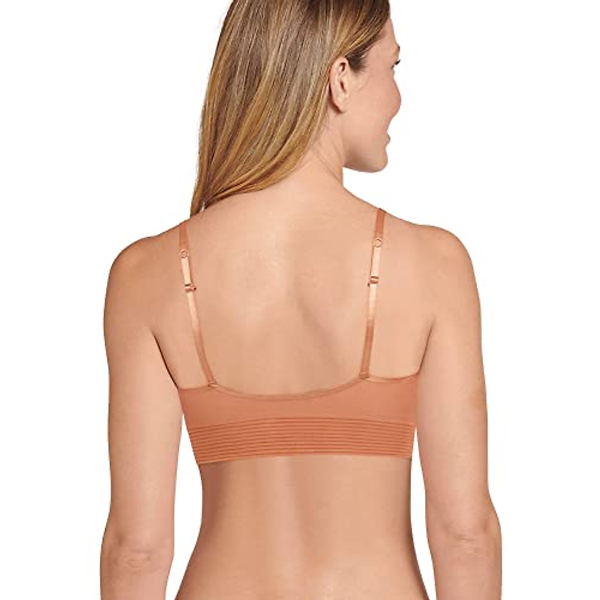 Jockey Women's Bra Natural Beauty Seamfree Molded Cup Bralette, Sequoia, M