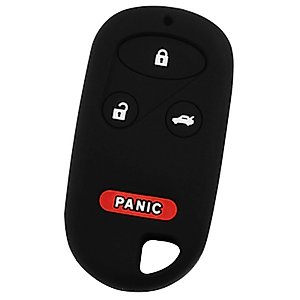KeyGuardz Keyless Entry Remote Car Key Fob Outer Shell Cover Soft Rubber Case for Honda Civic Accord Pilot CR-V Acura TL TSX CL