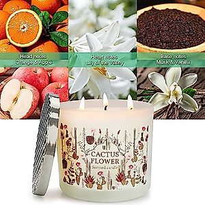 3 Wick Scented Candles Gifts for Women, 3 Pack 13.4 Oz Large Candles for Home Scented, Soy Wax Long Lasting in Total 225 Hours Jar Candles for Birthday, Mother's Day, Anniversary, Thanksgiving