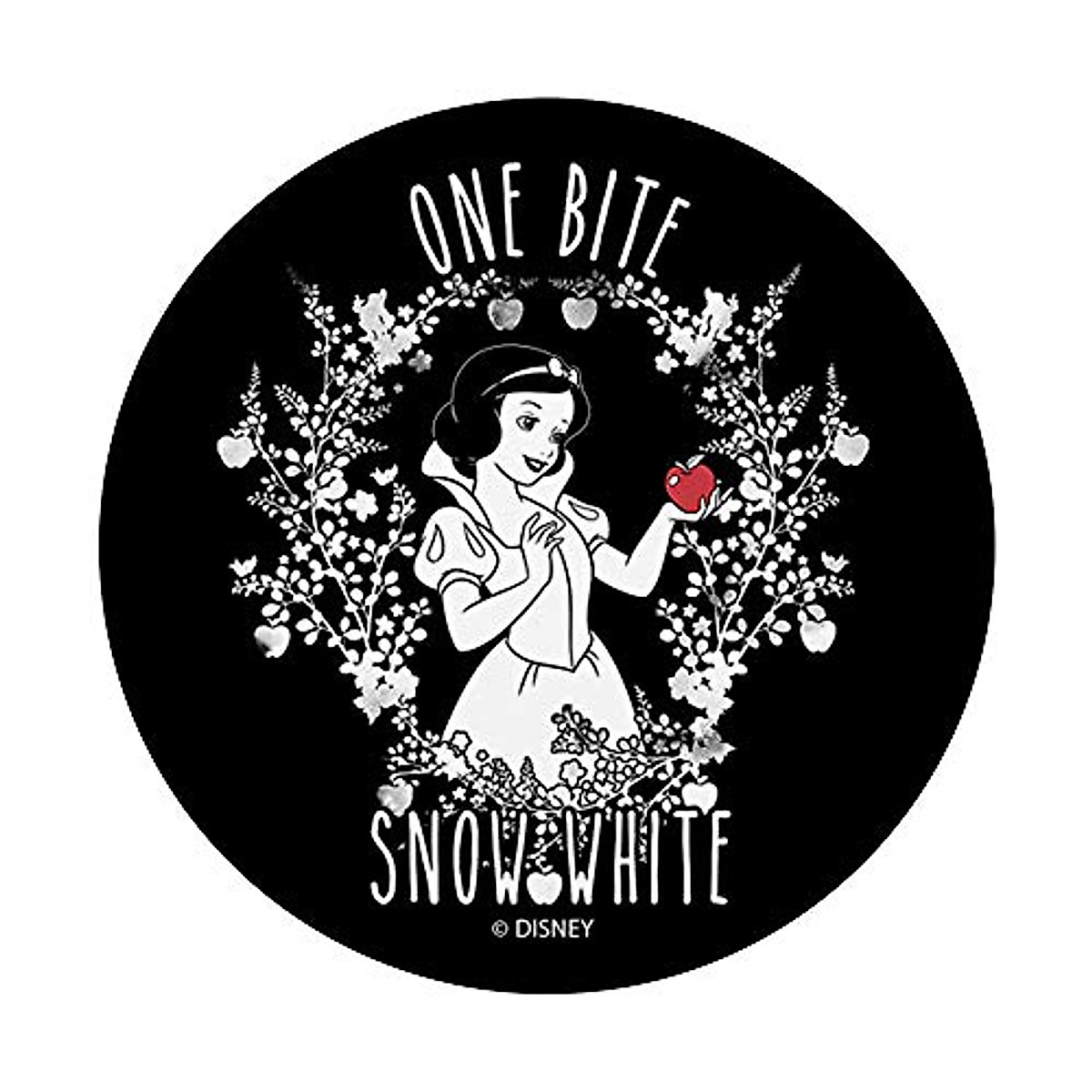Disney Snow White One Bite Holding One Red Apple PopSockets PopGrip: Swappable Grip for Phones & Tablets