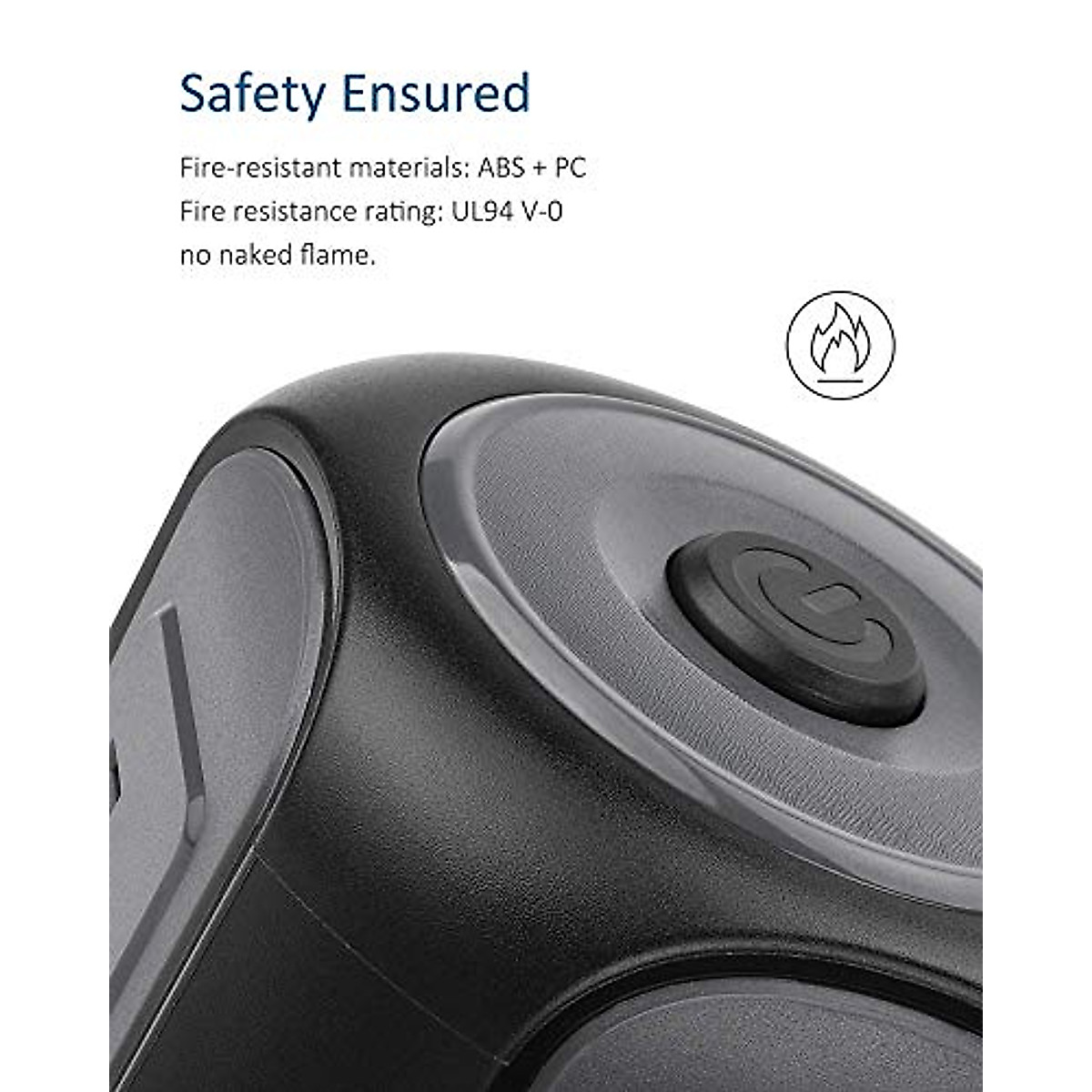 SUPERDANNY 9.8ft USB Power Strip Tower Surge Protector with 9 Outlet 4 USB 1080J Surge Protection, 2Pack, Black & Blue