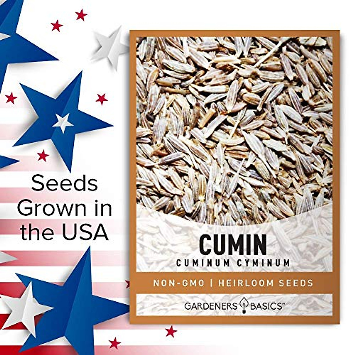 Cumin Seeds for Planting is A Heirloom, Non-GMO Herb Variety- Cuminum Cyminum Herb Seeds Great for Indoor and Outdoor Gardening by Gardeners Basics