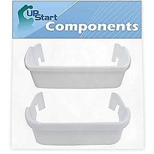 240323001 Refrigerator Door Bin & 240351601 Freezer Door Bin Side Shelf Replacement for Kenmore/Sears 25354629400 Refrigerator - Compatible with 240323001 & 240351601 White Door Bin