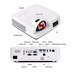 C500WST Short Throw Rear Japan 3LCD Video 1080P Full HD Projector for Cinema Education Meeting Advertise Home Theater