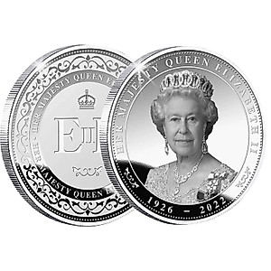 ZHIPAI Queen Elizabeth Ii Commemorative,Her Majesty Queen Elizabeth Ii 1926-2022,Queens of Englands Collection Souvenir Coin,Medallion Collection