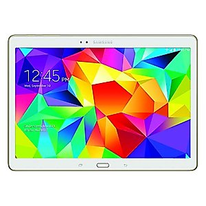 Samsung Galaxy Tab S 10.5 LTE Tablet, 16GB, WIFI + Verizon - Dazzling White (Renewed)