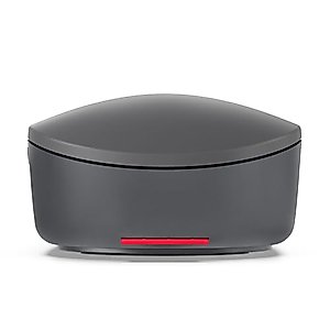 Lenovo Go Multi-Device Wireless Mouse, 2.4GHz Nano USB-C Receiver, Bluetooth, Adjustable DPI, USB-C Rechargeable Battery, Qi Wireless Charging, Ambidextrous, GY51C21211, Grey