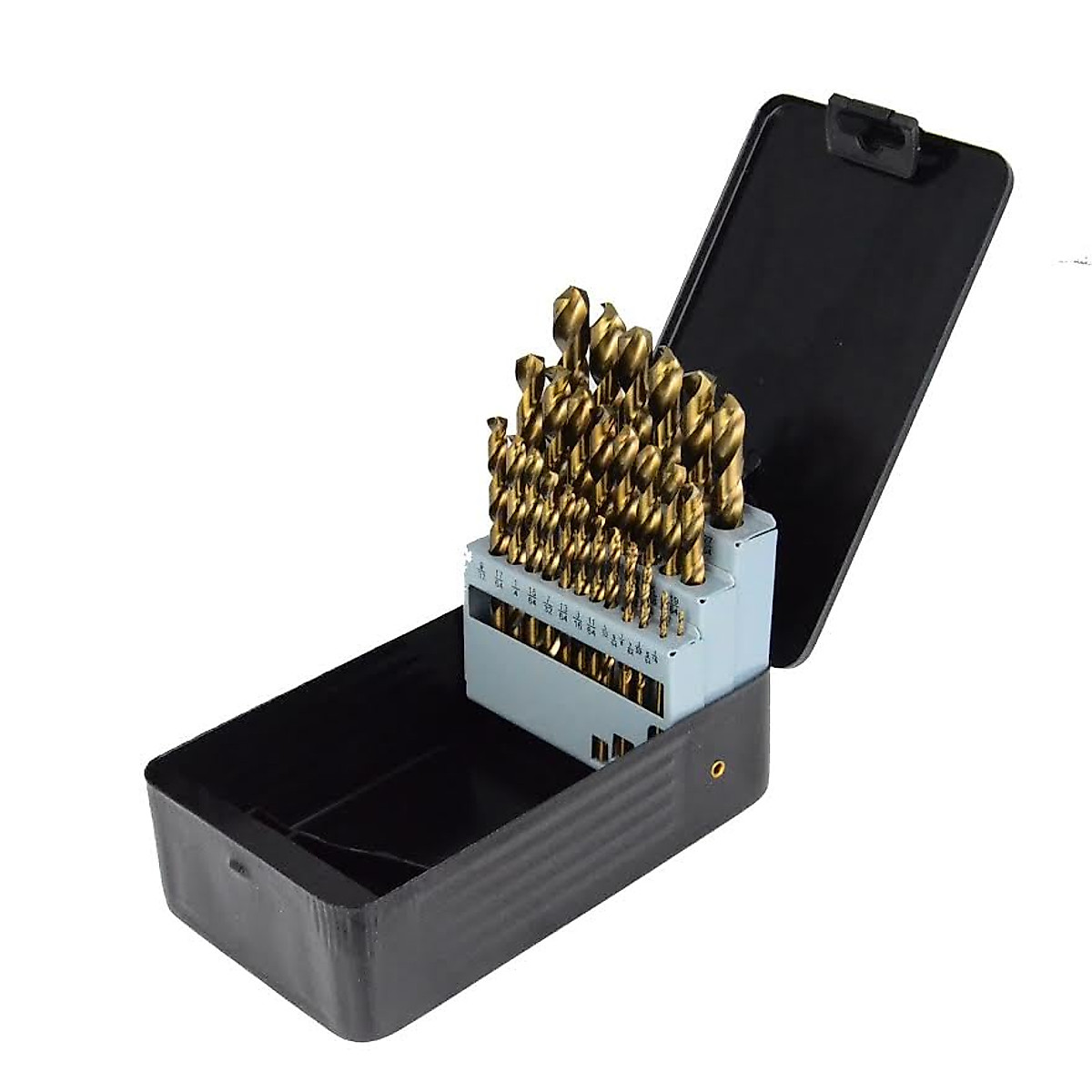 HHIP 5000-0001 TiN Coated HSS Drill Set, 29 Piece, 1/16"-1/2"