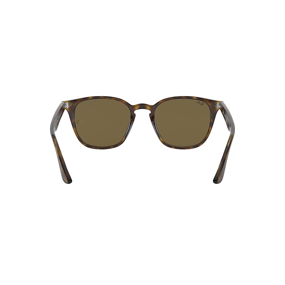 Ray-Ban RB4258 Square Sunglasses, Light Havana/Dark Brown, 50 mm