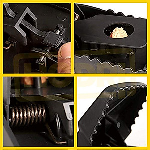 Mouse Trap and Rat Trap, Easy to Set for Rodents, Mouse Rat Mice Squirrel Vole Mole Chipmunk, Humane Instant Kill Snap Trap, Reusable for Kitchen Garden Storage Garage, Quick and Effective Solutions