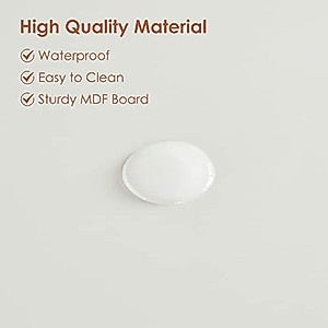 Side Table with Storage Space, Nightstand for Bedroom, Couch Side Table with Swivel Leveling Feet for Living, Sturdy Table with Premium MDF Board, Easy Assembly, 14.7”*11.1”*24.4”