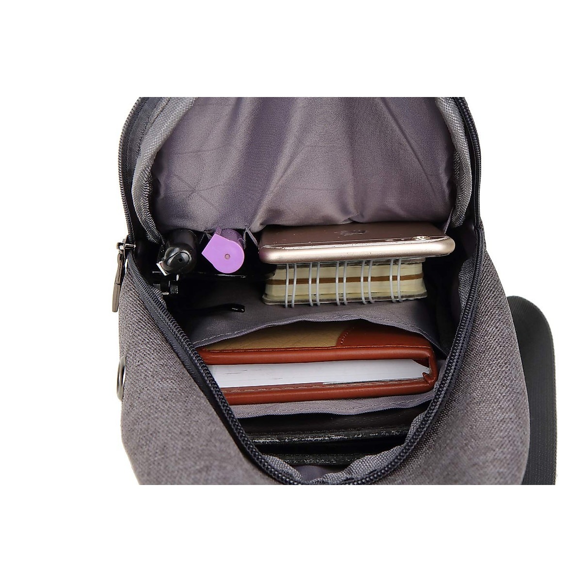 SHAPE YOU Sling Backpack Multipurpose Crossbody Shoulder Bag Travel Hiking Chest Daypack for Men Wallet Women Mini Purse Cell Phone Purse Over Shoulder Strap