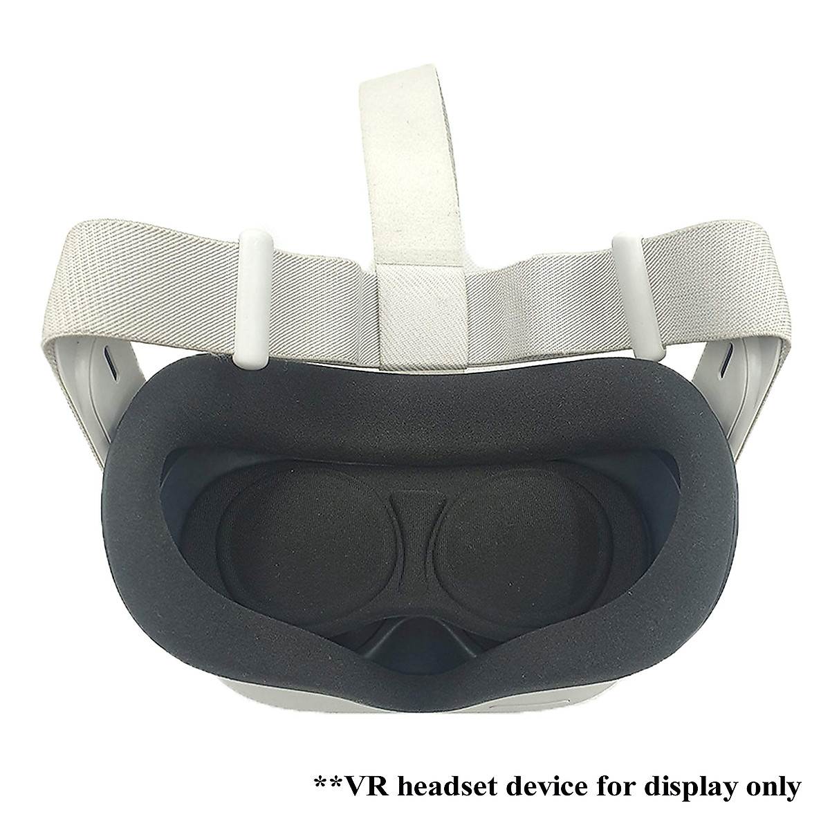 Silicon Face Cover & Lens Protective Set for Oculus Quest 2 VR Headset (Black)