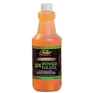 Fuller Brush 2X Power Fulsol Degreaser - Powerful Multi-Surface Degreaser Concentrate - All Purpose Oil, Grease & Grime Cleaner For Bike, Automotive, Grill, Bathroom & Kitchen