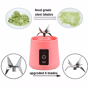 Portable Blender for shakes and smoothies, USB Rechargeable Personal Juice Protein To Go Mini Blender (Green)