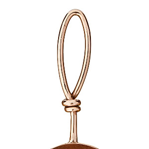 Creative Co-Op Hammered Stainless Steel Leather Tie (Set of 4 Sizes) Scoops, Copper