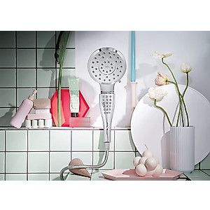 Moen Verso Chrome Rain Shower Head and Detachable Handshower Combination with Infiniti Dial and Magnetix Docking System, 60" Hose, 220C2