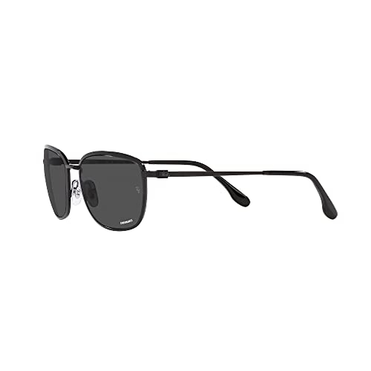 Ray-Ban RB3705 Square Sunglasses, Black/Polarized Dark Grey, 60 mm