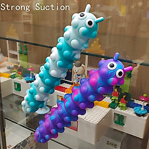 Langmeil Suction Pop Fidget Toy, Relax and Pressure Relief Toys, 3D Squeeze Anti-Pressure Popper Sensory Toys for Kids and Adults(Mint)