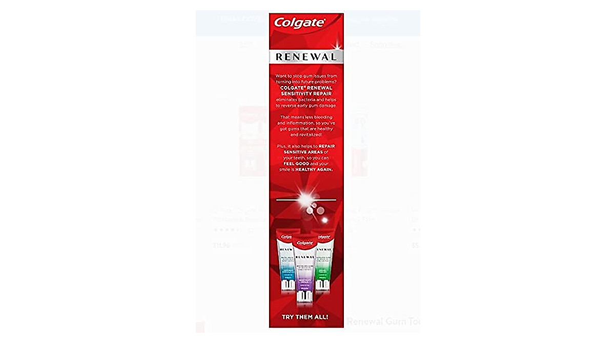Colgate Renewal Gum Toothpaste for Sensitive Gums & Fresh Mint Care