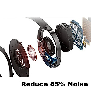 Active Noise Cancelling Headphones for Kids,Alteng Child Travel Foldable Stereo Headset W/Mic and Remote,Tangle-Free 3.5mm Jack, Soft and Smooth Ear Cup(Black)