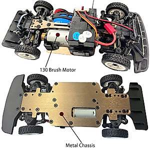 Wltoys 284131 RC Cars 1/28 Mini Drift RC Car with 3pcs Upgraded 500mah Battery 30km/h RC Drift Cars 130 Brushed Motor 2.4GHz Remote Control Car LED Car Lamp 4WD Micro RC Drift Car for Adults Gifts
