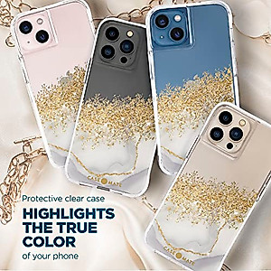 Case-Mate iPhone 13 Pro Case - Karat Marble [10ft Drop Protection] [Wireless Charging Compatible] Luxury Cover with Cute Bling Sparkle for iPhone 13 Pro 6.1", Anti-Scratch, Shock Absorbent, Slim Fit