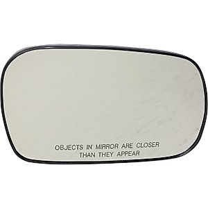 Kool Vue Mirror Glass Compatible with Honda Civic 2006-2011 Mirror Glass Passenger Side Non-Heated Coupe with Backing Plate