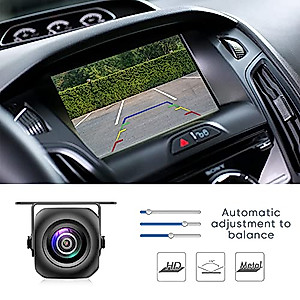 PixelMan PMD2A Backup Camera, Upgrade HD Metal 170 Degree Wide Angle Rear View Reversing Camera,Super Night Vision IP69 Waterproof Universal Reverse Rearview Cam for Car Vehicle SUV RV Pickup