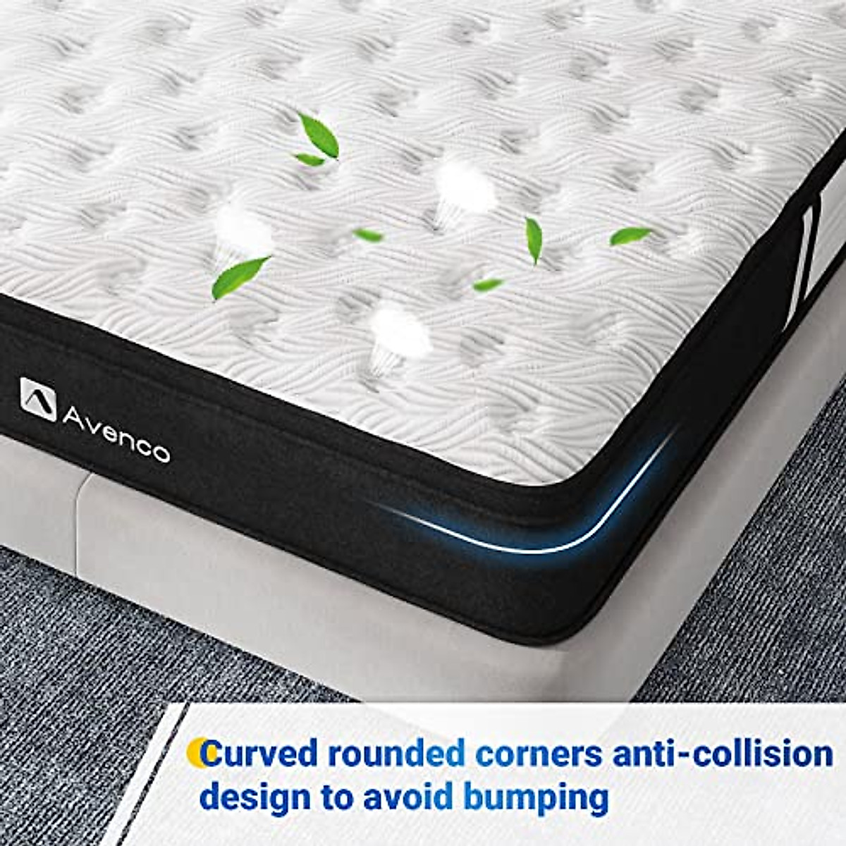 Avenco King Size Mattress, 10 Inch Innerspring Hybrid Mattress with Gel Memory Foam and Individually Pocket Springs Mattress for Motion Isolation, Pressure Relief & Supportive, CertiPUR-US Certified