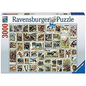 Ravensburger 17079 Animal Stamps 3000 Piece Puzzle for Adults - Every Piece is Unique, Softclick Technology Means Pieces Fit Together Perfectly, Multicolor