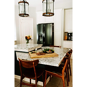 Terra Teak Extra Large Cutting Board 24 x 18 Inch - Thick Brazilian Teak Wood