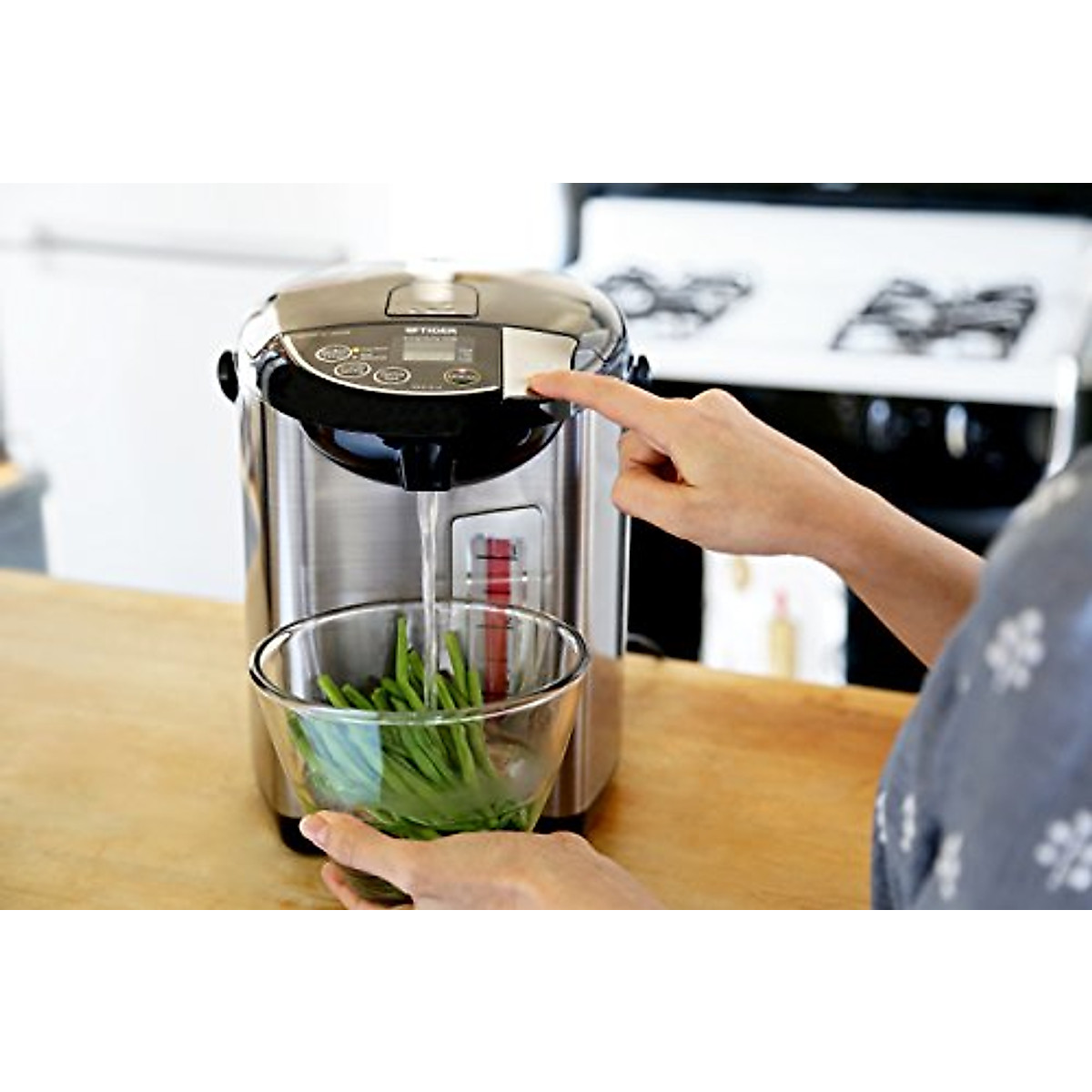 Tiger PDU-A50U-K Electric Water Boiler and Warmer, Stainless Black, 5.0-Liter