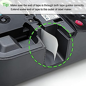 Labelife Compatible 24mm Label Tape Replacement for Brother P Touch 1 Inch Tape TZe-251 TZe TZ Tape 24mm 0.94 Laminated White TZe251 Tape for Brother Ptouch PTD600 PTP710BT PTP750W label maker, 5-Pack