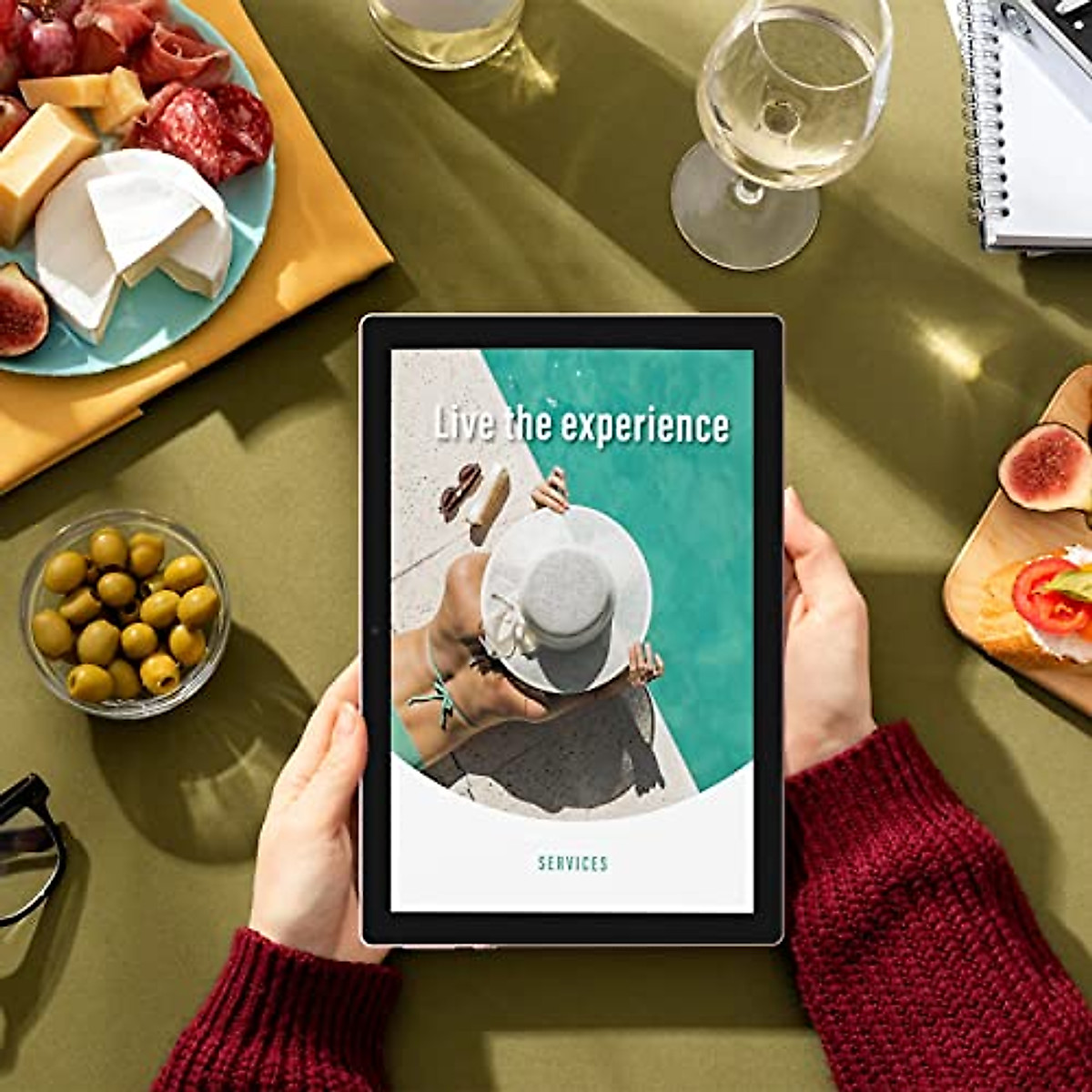 2023 Newest Tablet with Keyboard, 10 inch 2 in 1 Tablets, Android 11 1.8Ghz Quad-Core Processor, 64GB ROM+4GB RAM+512GB Expend Tableta, Case/Mouse/Stylus/8MP Camera/6000mAh Battery/1280x800 HD Display