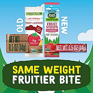 Stretch Island Black Forest Fruit Strips, Variety Pack, Cherry, Apple, Raspberry, Grape, Strawberry, Apricot, 0.5ounce Strips (Pack of 48)