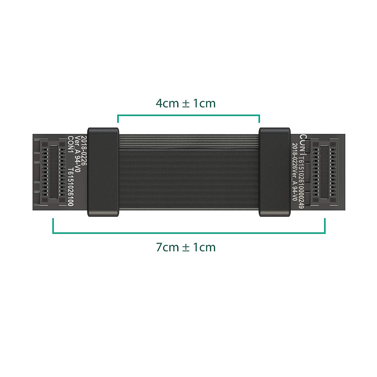 LINKUP - Flexible SLI Bridge GPU Cable Extreme High-Speed Technology Premium Shielding 85 ohm Design for NVIDIA GPUs Graphic Cards┃NOT Compatible with AMD or RTX 2000/3000 GPU - [4 cm]